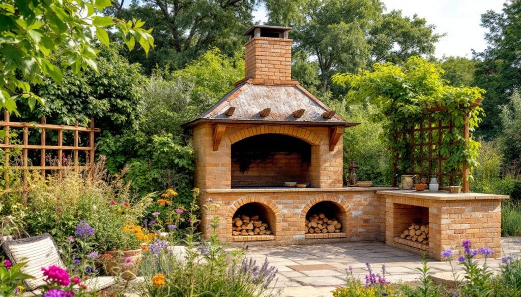 Construire un barbecue en pierre meulière et brique réfractaire : le ...